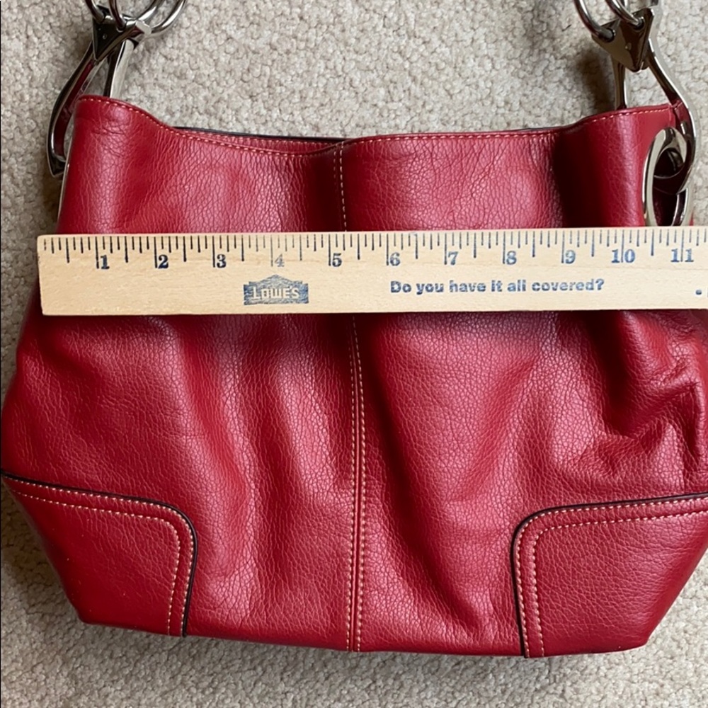 Red Leather Purse - Gem